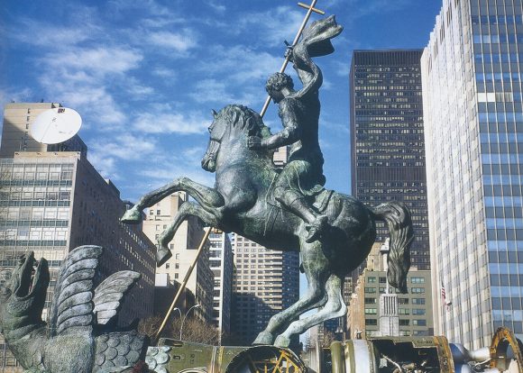 Good Defeats Evil, United Nations headquarters - New York, USA - 1990 ...